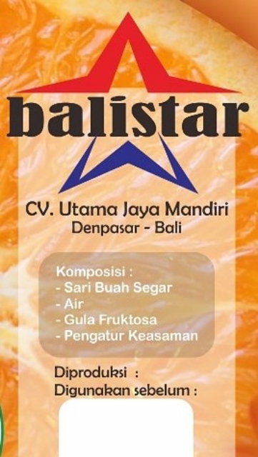 Form Order Balistar Juice - Fresh Juice
