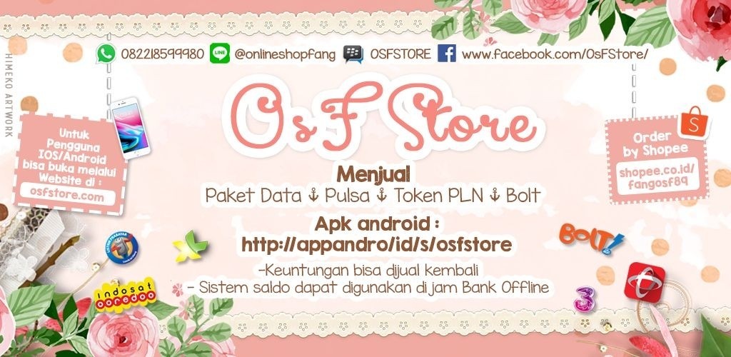 OSF STORE - Pulsa , Kuota , Token Listrik Dll