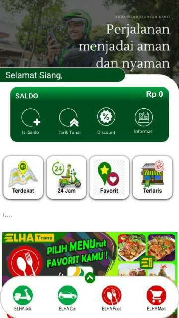 Screenshot 1 Aplikasi bang ELHA