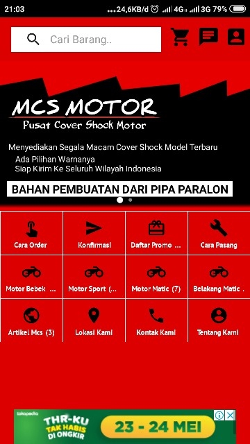 MCS MOTOR - Jual Cover Shock - Menyediakan Cover Shock Motor Model Terbaru