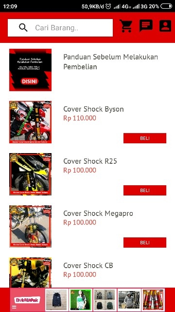 MCS MOTOR - Jual Cover Shock - Menyediakan Cover Shock Motor Model Terbaru