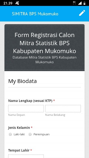 SIMITRA - Sistem Informasi Mitra Statistik Simitra