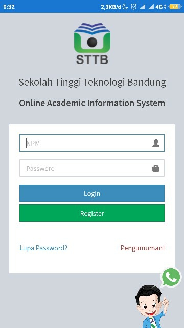 Screenshot 1 Aplikasi STT Bandung