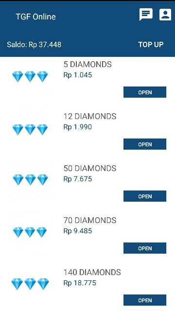 Screenshot 2 Aplikasi e-Top Up