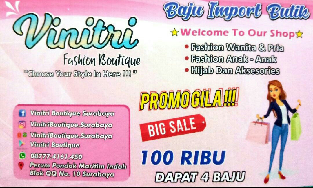 Vinitri Boutique - Baju Import Butik