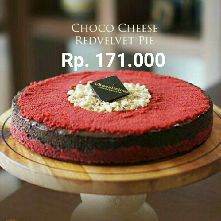 Choco Cheese Redvelvet Pie | CHOCOLICIOUS INDONESIA