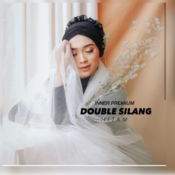 Inner Turkey Doble Silang Warna Hitam | Jastip Inner Inibuna