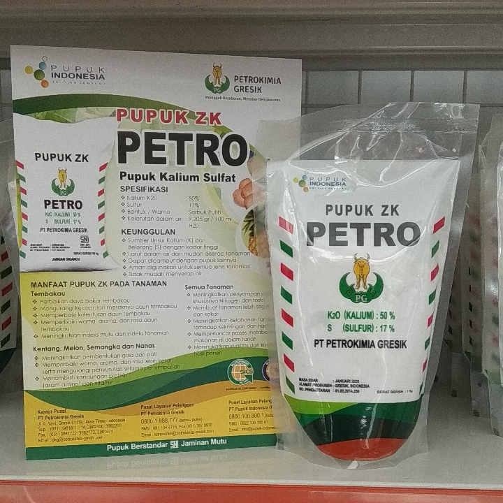 PUPUK ZK PETRO KEMASAN 1 KG | Dua-A