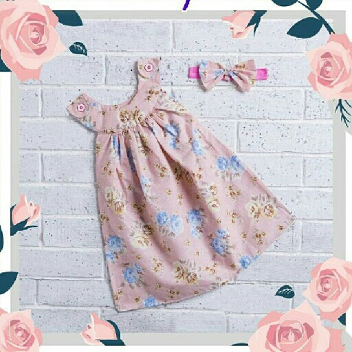 Rasya Dress Flowers Pink | Amabelle Store
