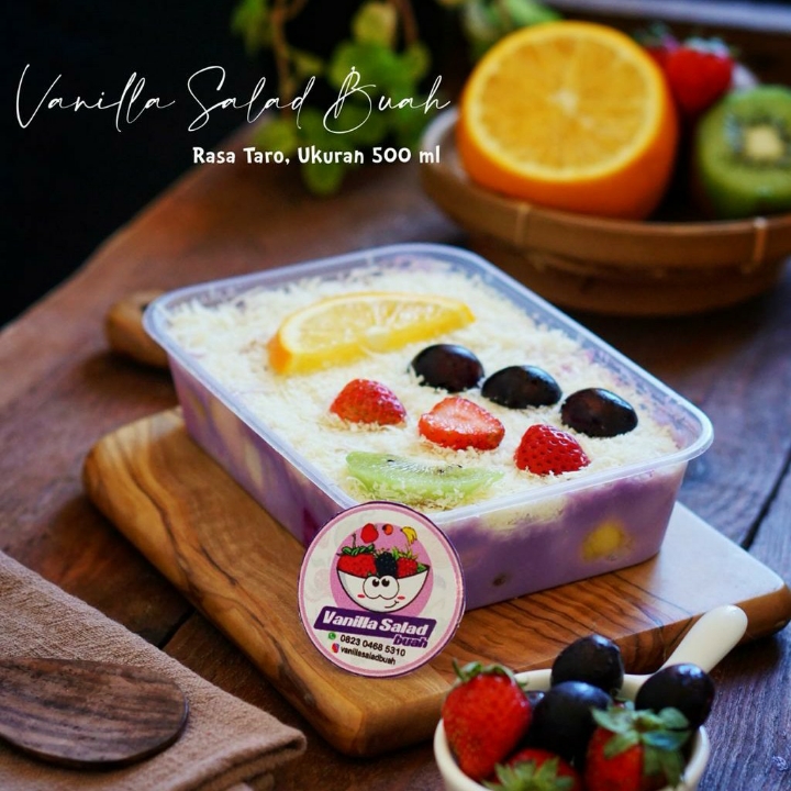Vanilla Salad Buah 500ml Rasa Taro | OGET