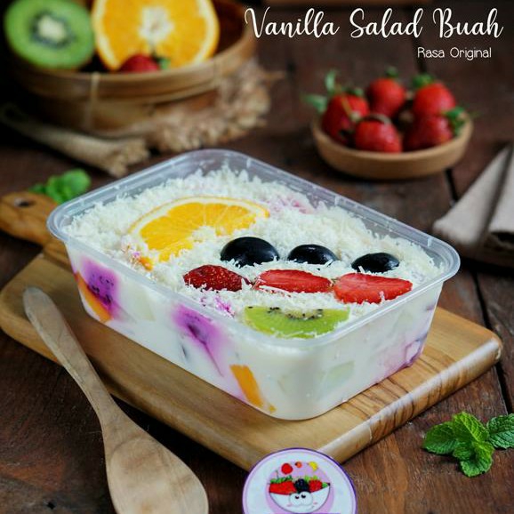 Vanilla Salad Buah 650ml Rasa Original | OGET
