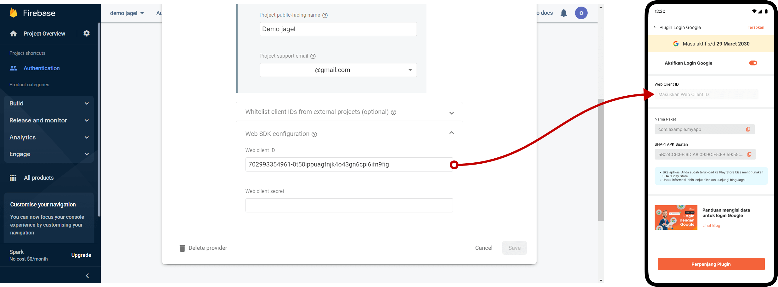 Gambar 11. Sekarang tekan tombol Edit untuk masuk ke detail Google