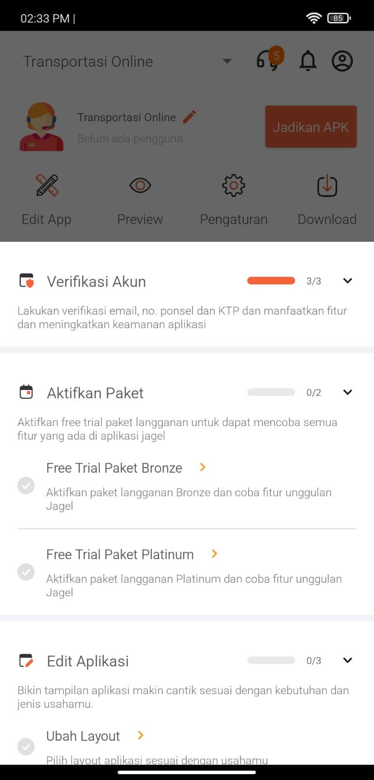 cara buat apk sendiri dengan jagel