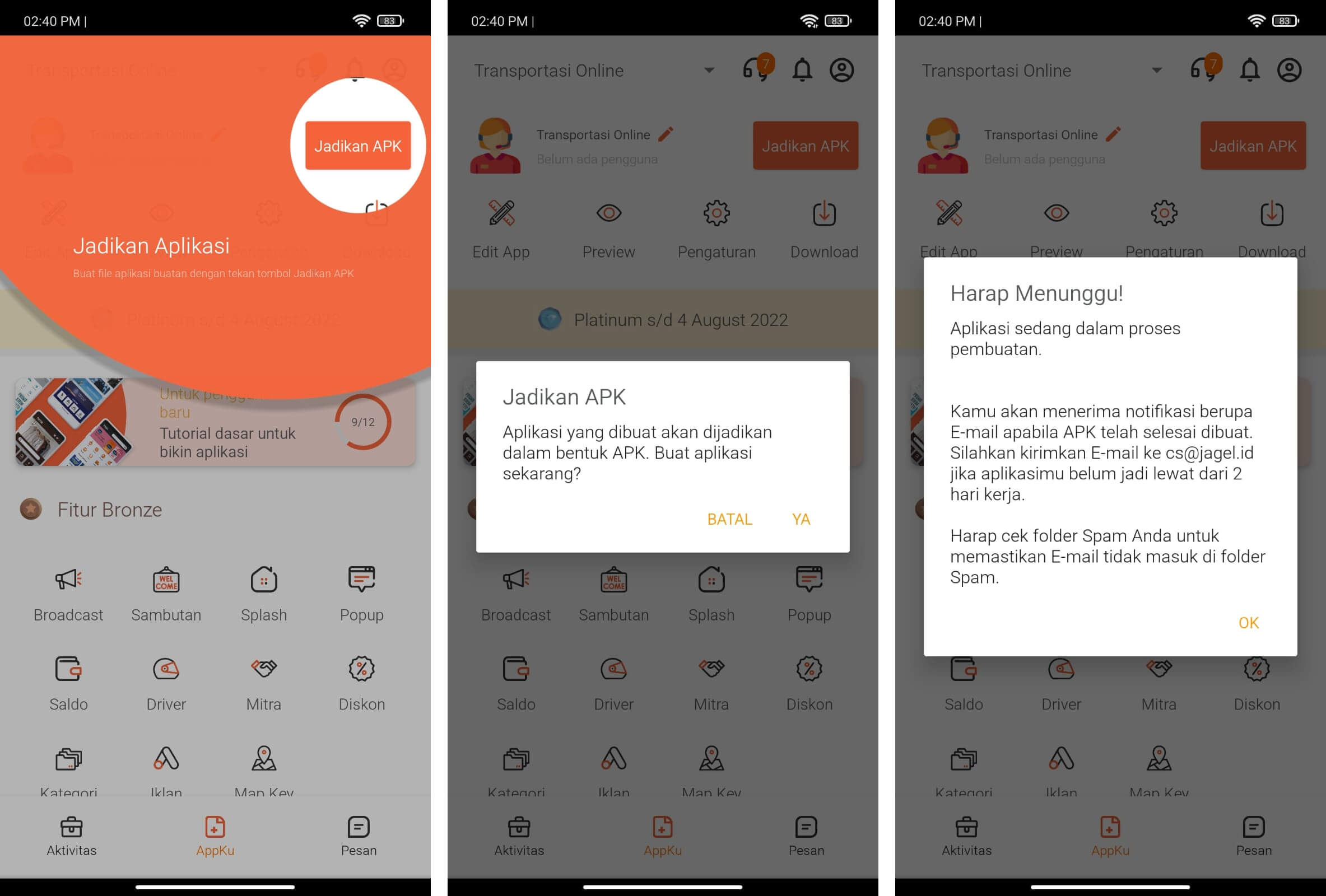 cara buat apk sendiri dengan jagel