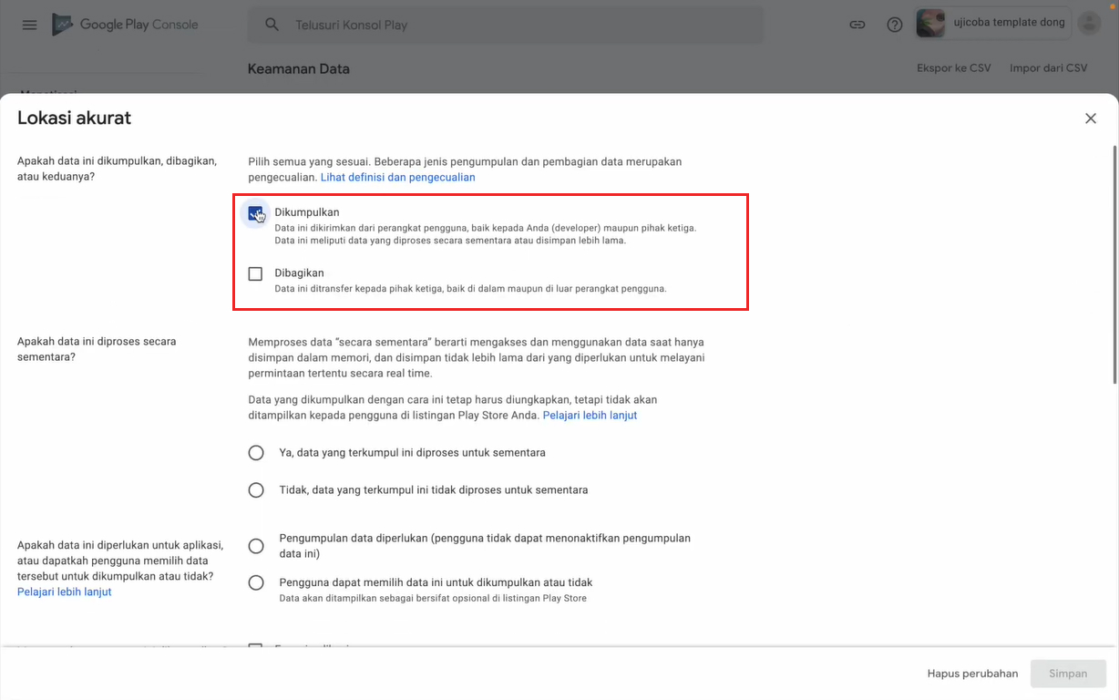 Gambar.38 pada gambar diatas anda bisa klik dikumpulkan pada bagian ...
