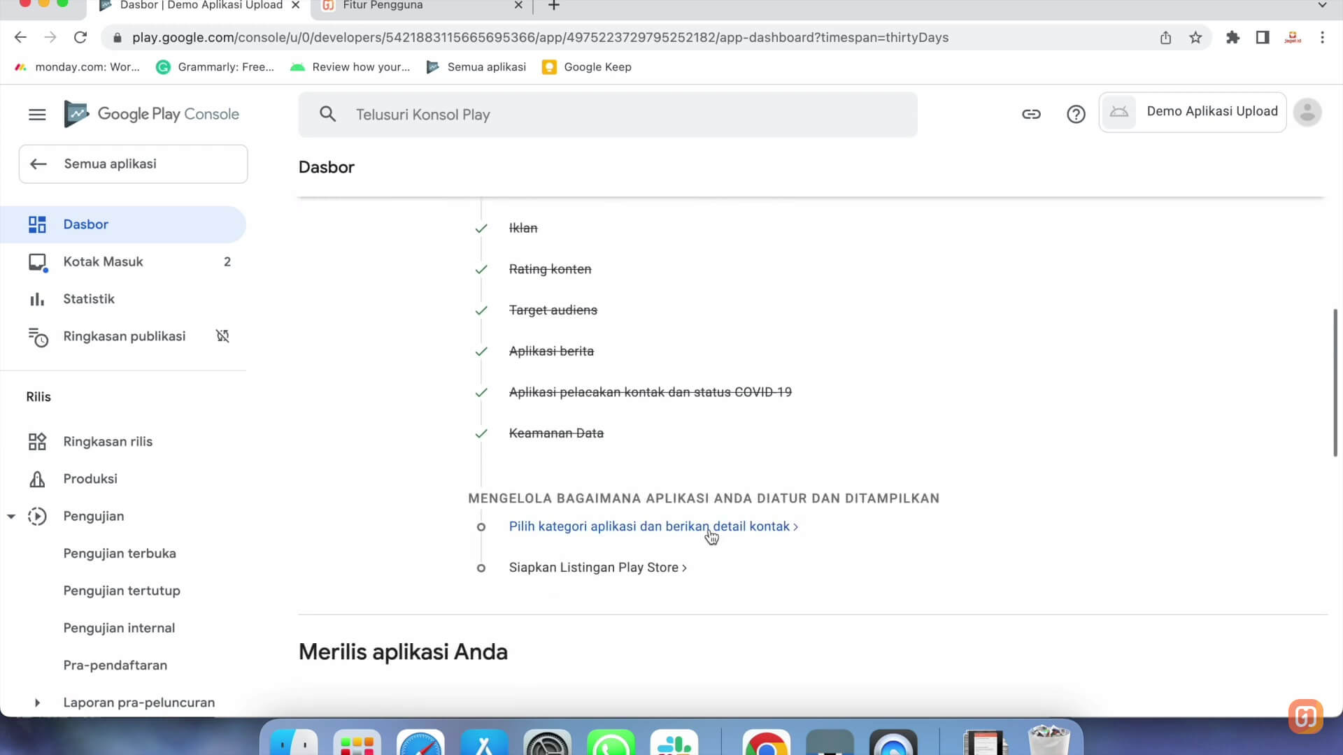 cara upload aplikasi ke google play store kategori